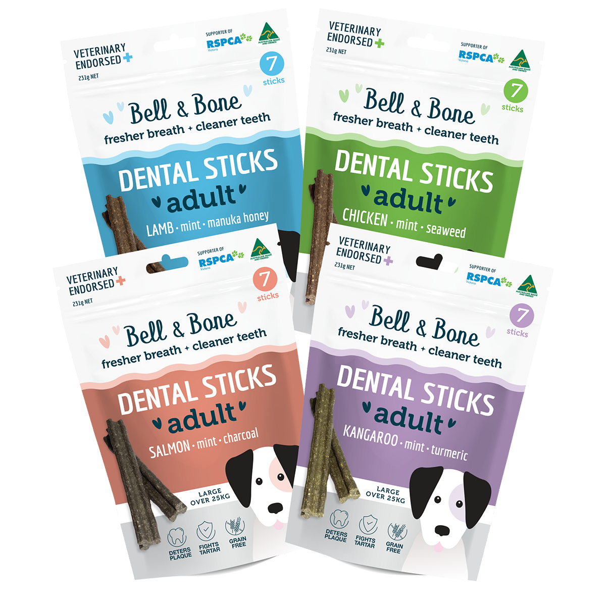 Dental Health for Dogs Bundle | Dental Treats 4 Pack | Bell & Bone ...