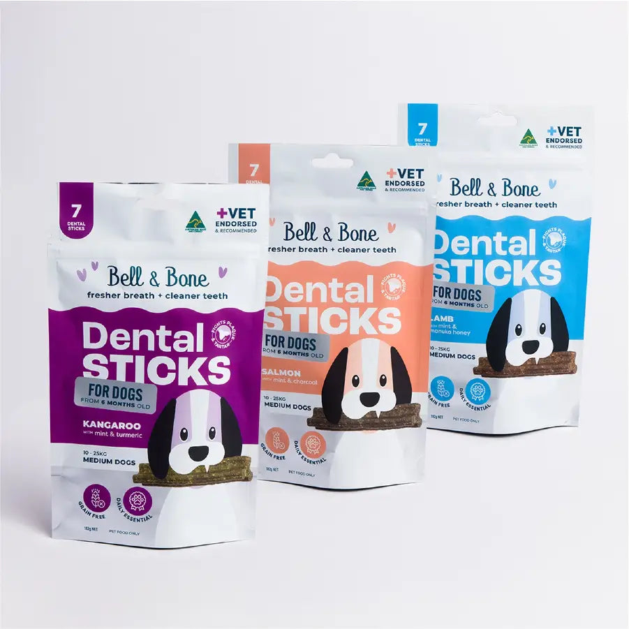 Dog Dental Treats Bundle (No Chicken) - 3 Pack | Bell & Bone – Bell and ...