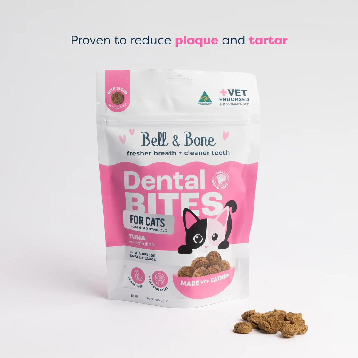 Cat Dental Bites - Tuna with Spirulina | Bell & Bone – Bell and Bone