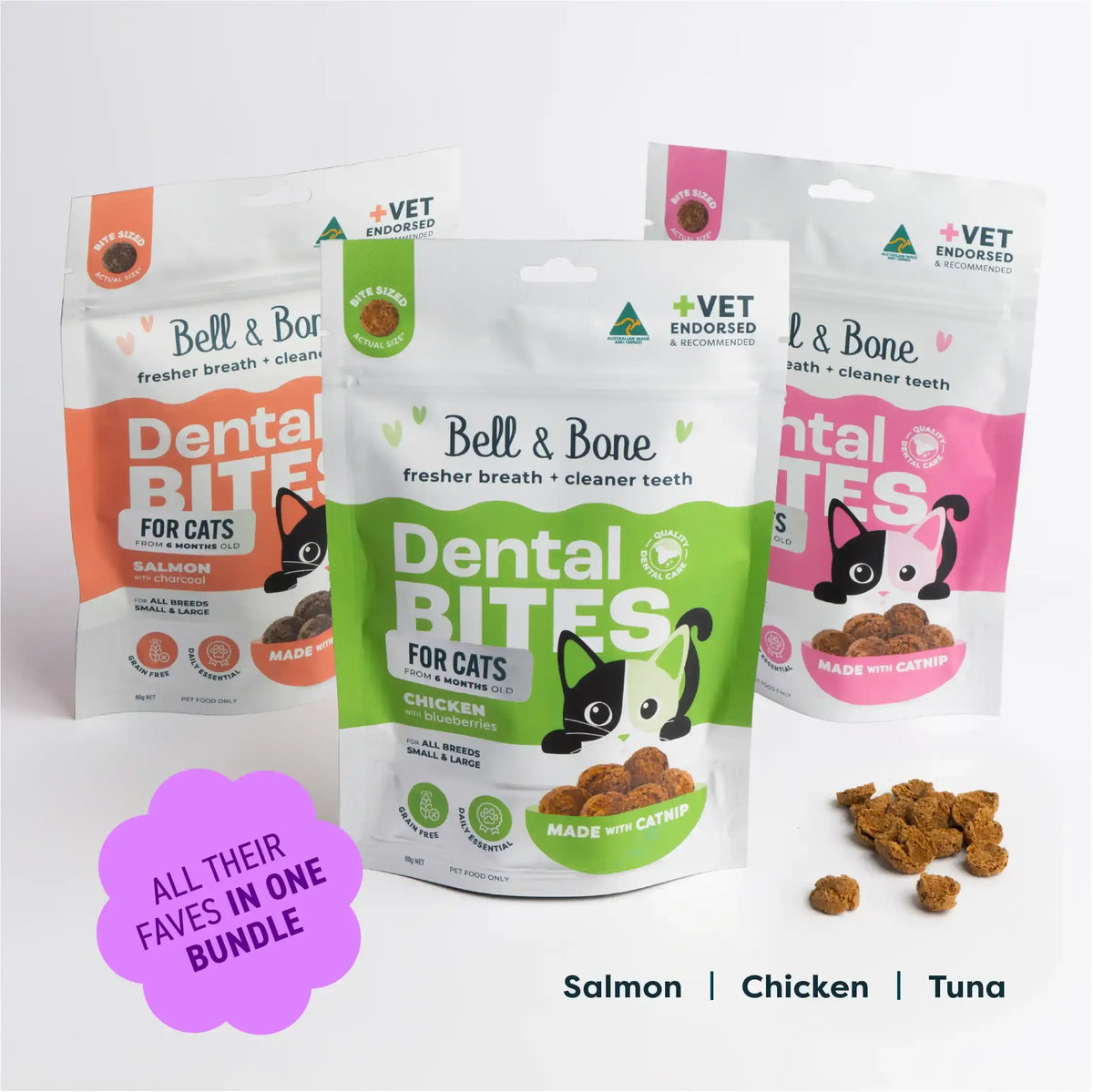 Cat Dental Bites Bundle 3 Pack | Bell & Bone AU – Bell and Bone
